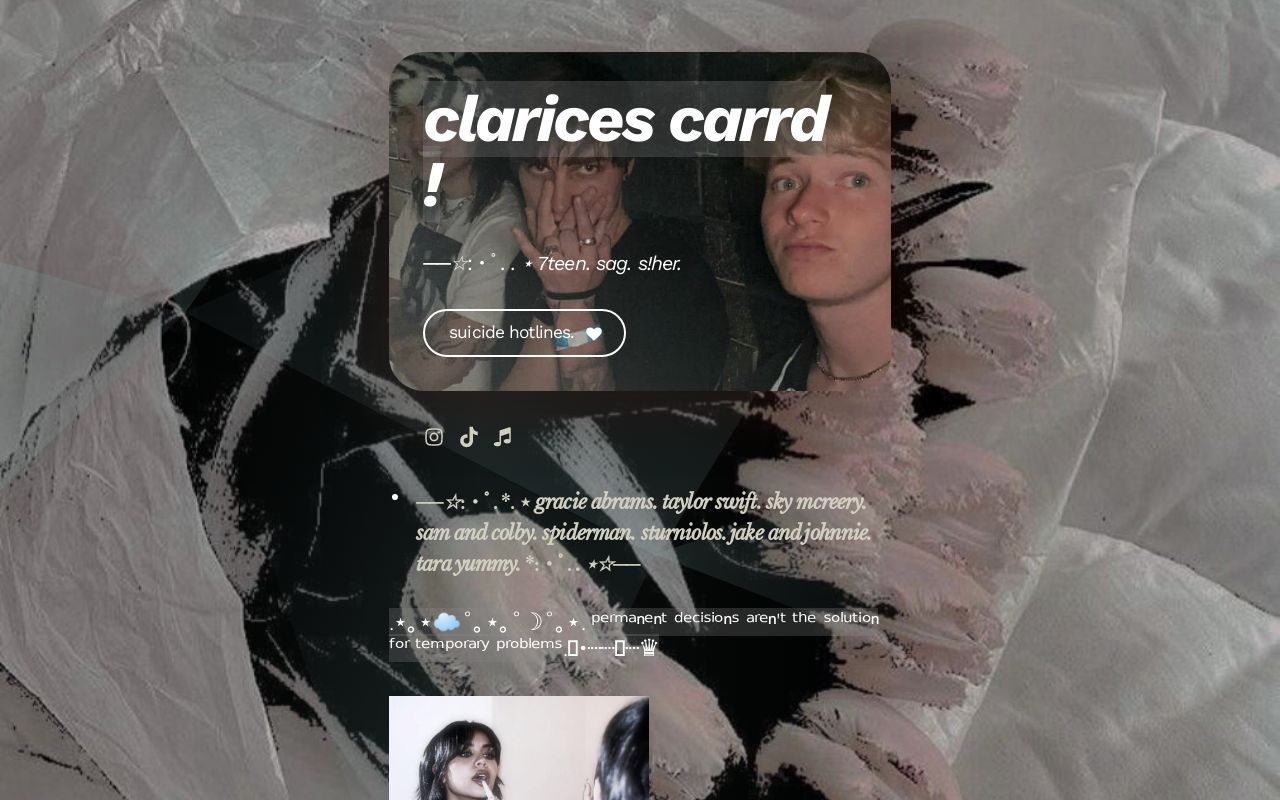 clarices carrd